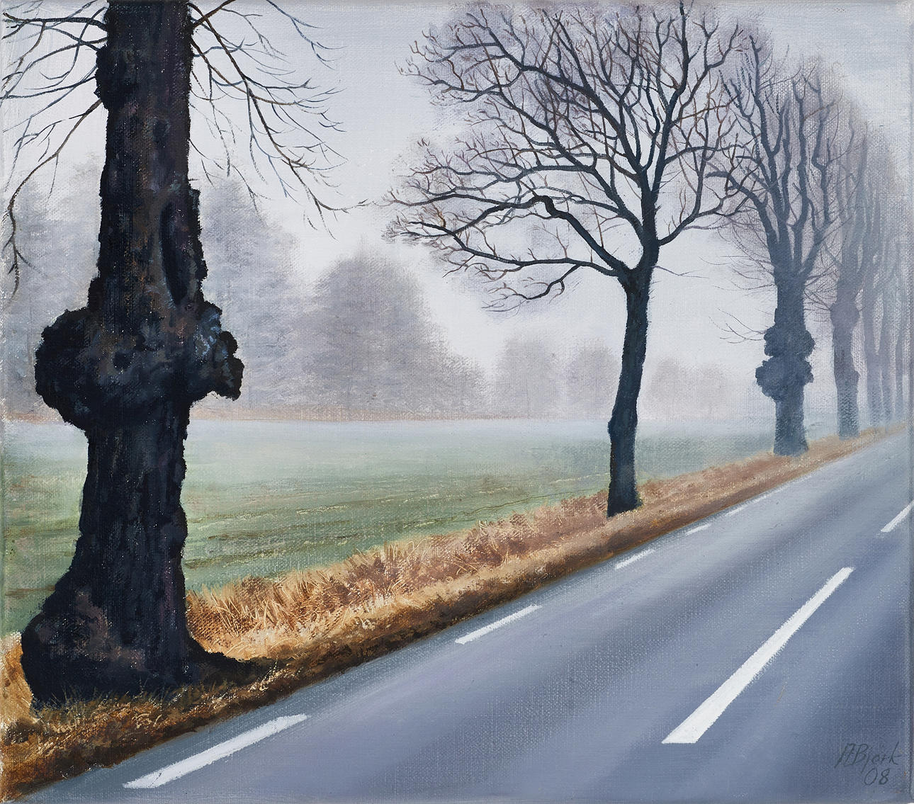 ANETTE BJÖRK SWENSSON (born 1956). “Tree in Haze”, signed A Björk and ...