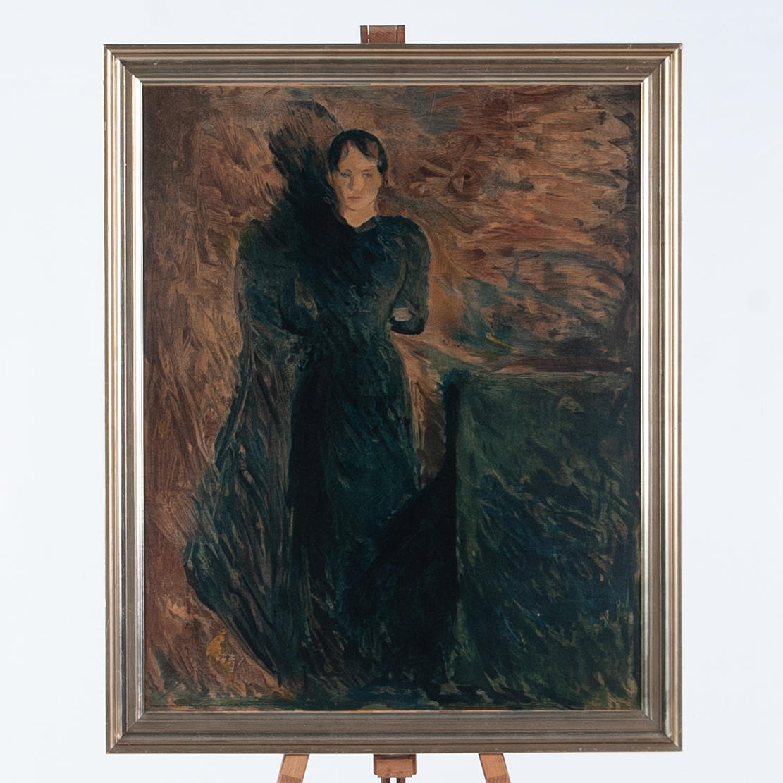 MUNCH EDVARD. JÄLKEEN. Litografia - ”Lady Portrait”, J.Chr. Sørensen ...