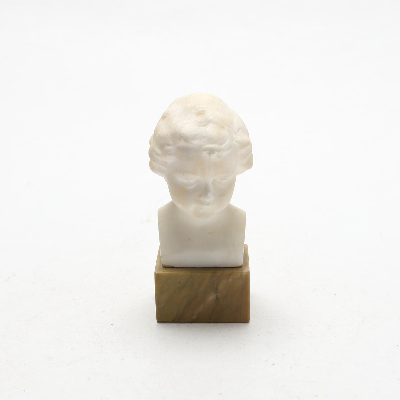 SCULPTURE. Bust alabaster, marble base. Art - Sculptures & Bronzes ...