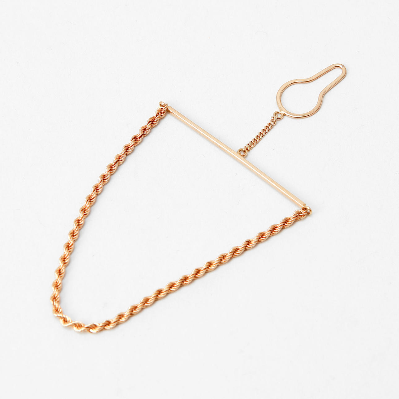 TIE HOLDER, 18k gold, weight approx 3,8 gram, Heribert Engelbert ...