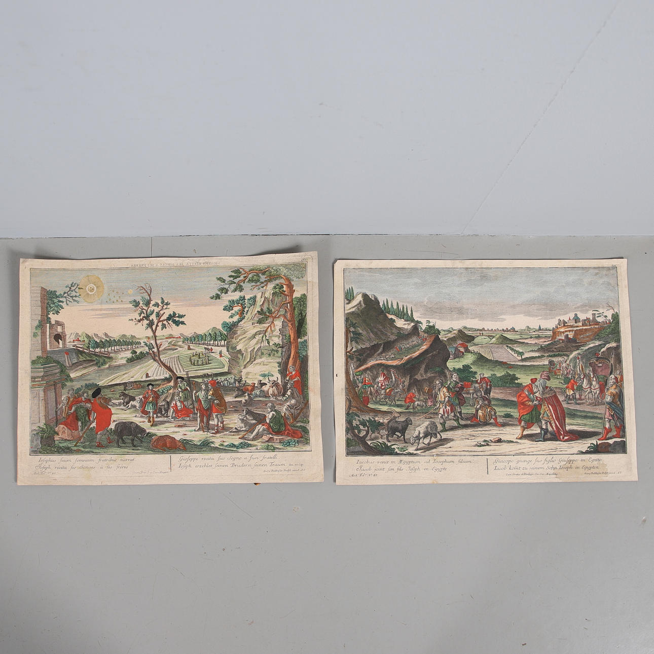 AFTER GEORG BALTHASAR PROBST (1732-1801). ”JOSEPH I EYGPT” OCH ”JOSEPH ...