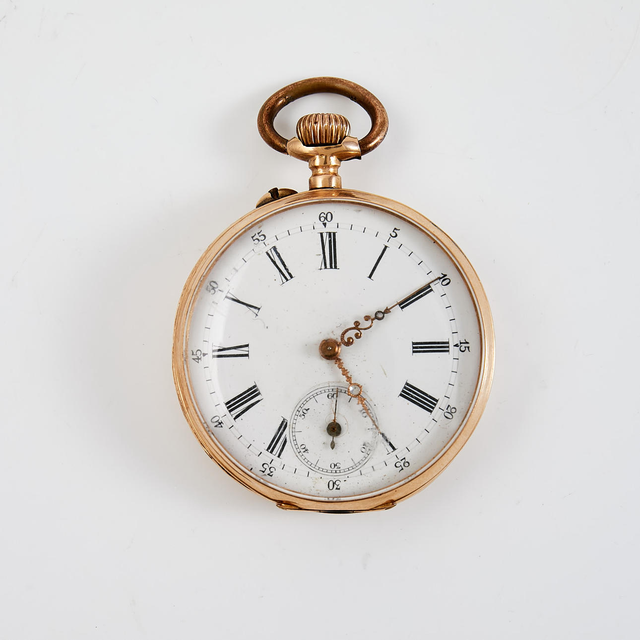 POCKET WATCH, outer case in 14k gold, early 20th century, approx. 44 mm ...