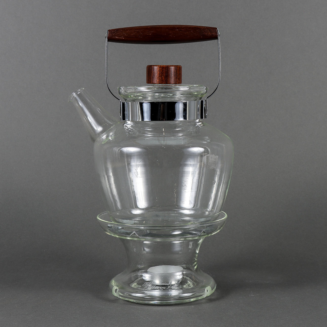 COFFEE POT with heater, Rejmyre, glass. Glass - Other - Auctionet