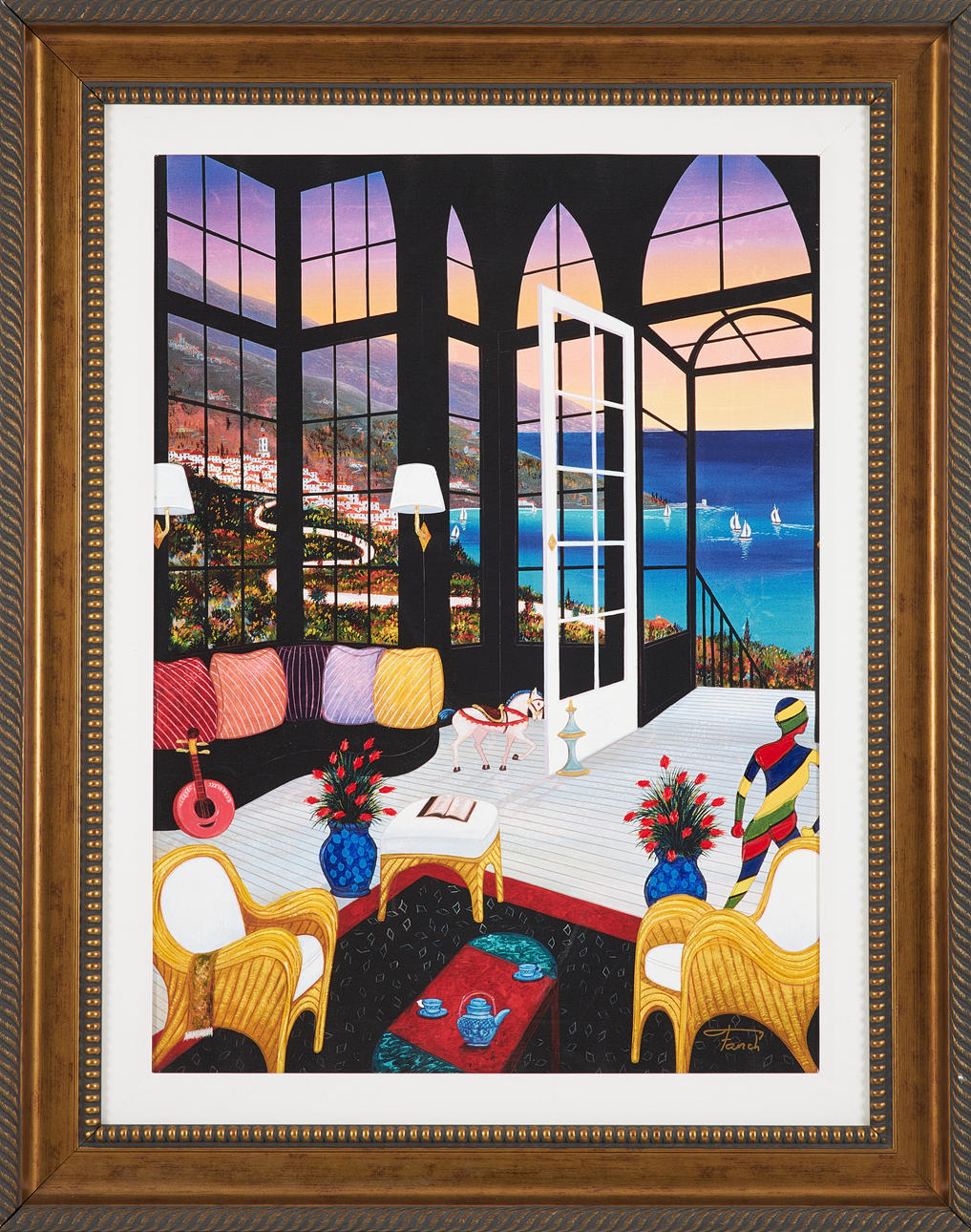 FRANCOIS “FANCH” LEDAN. Gothic view, giclee print on canvas with ...