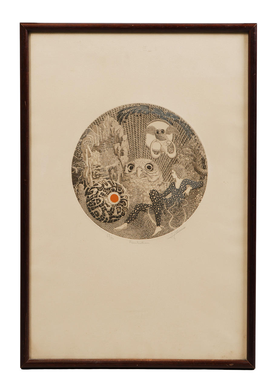 ALAIN JEANNE (B1945), "RAMBUTEAU", ETCHING. Art - Paintings - Auctionet