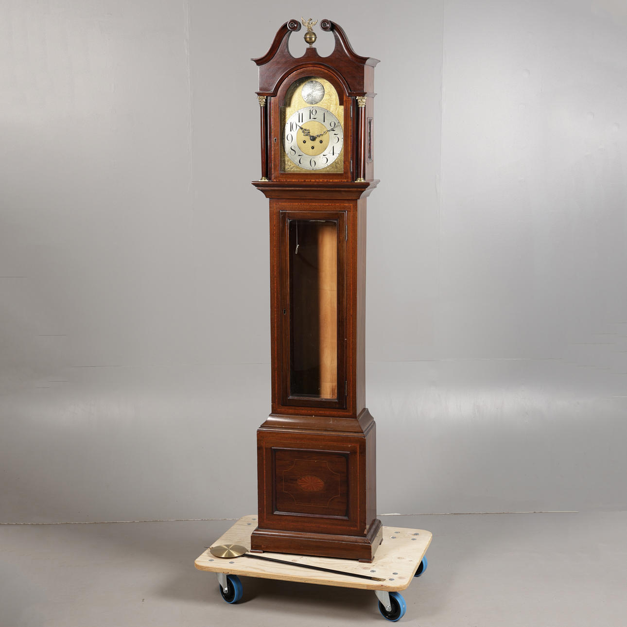 AN EARLY 20TH CENTURY TEMPUS FUGIT LONGCASE CLOCK. Clocks & Watches ...