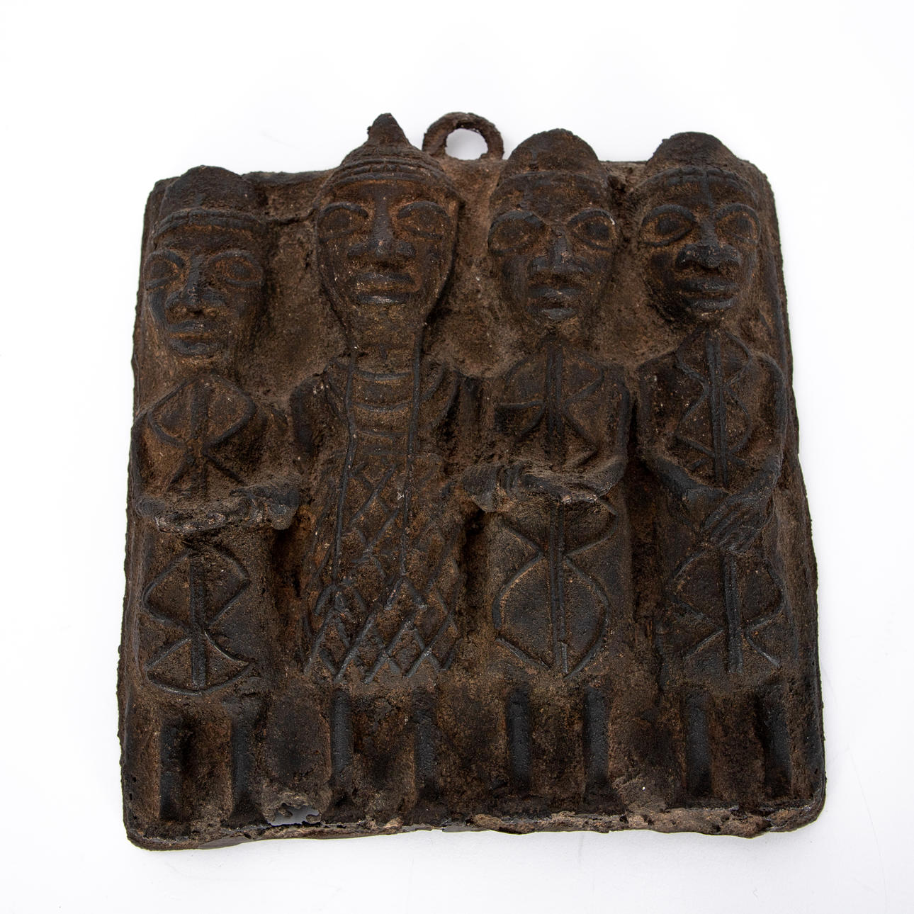 Relief plate in the style of the Kingdom of Benin, 2nd 2nd half of the ...