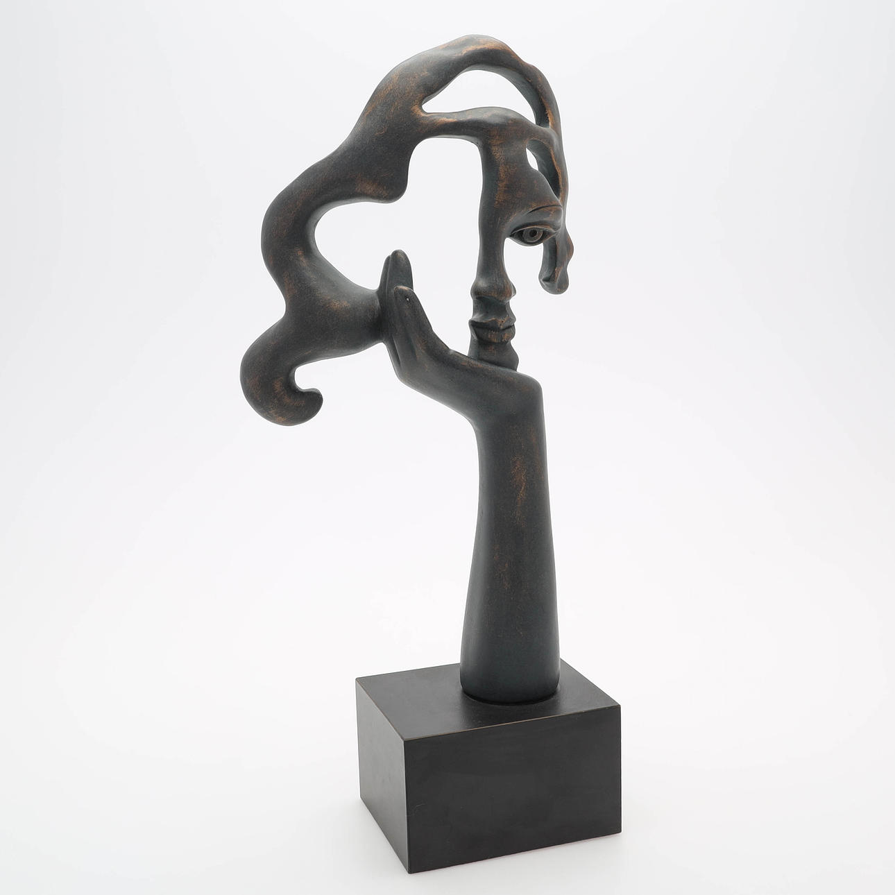 A SCULPTURE, mass of art, height 52 cm, signed, marked Austin Sculpture ...