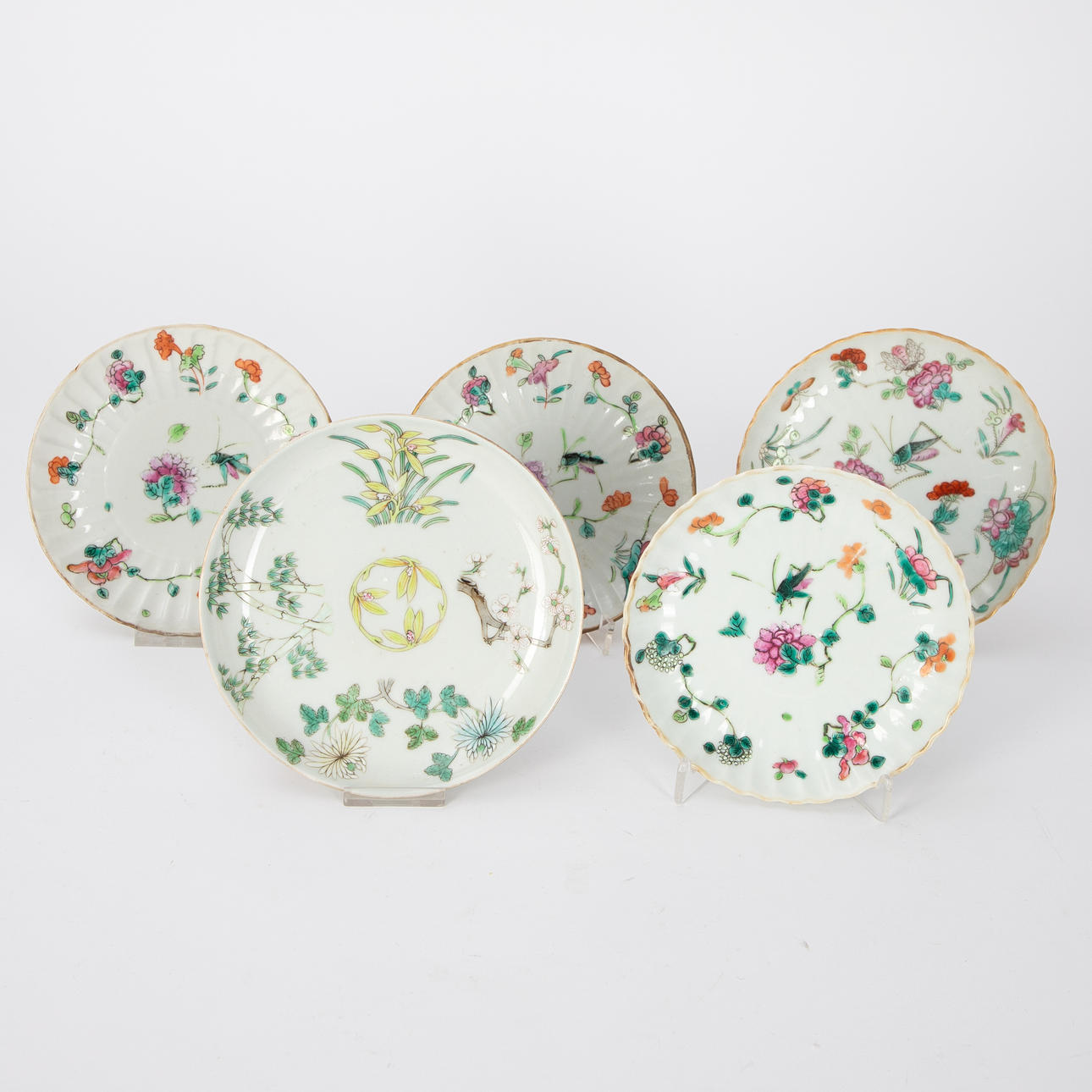 Small collection of five plates, Daoguan period and later, China, 19th ...