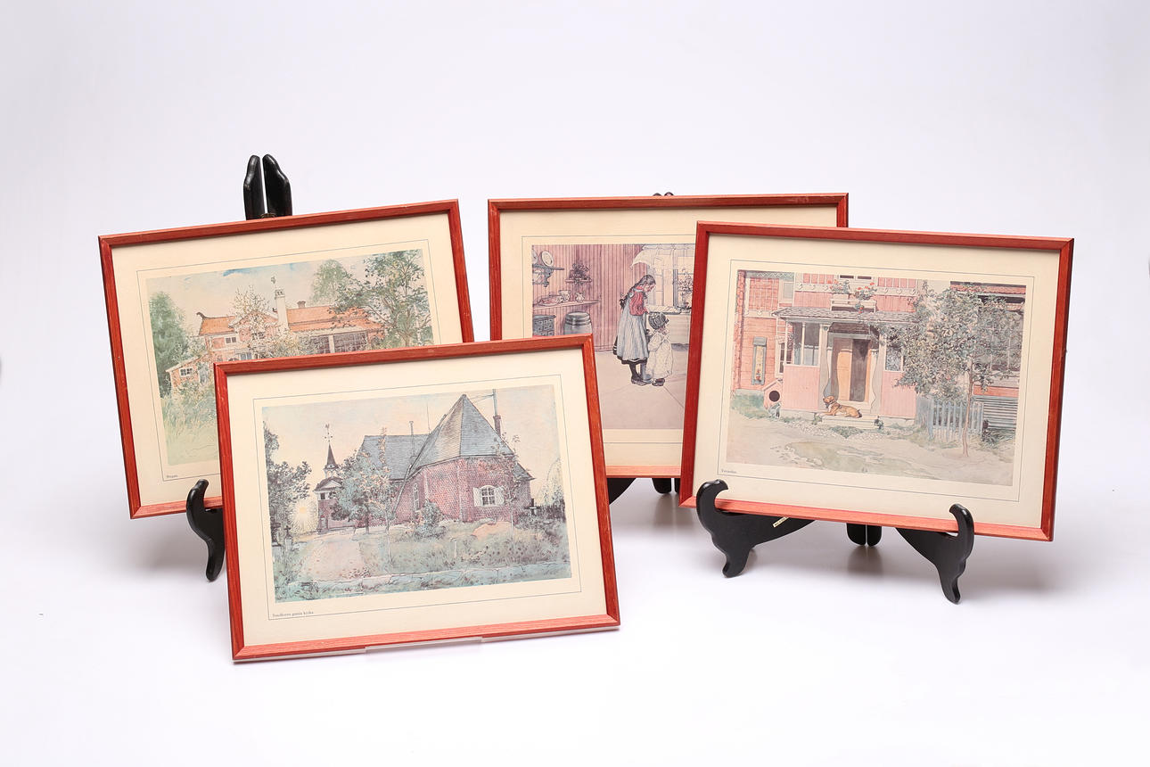 AFTER CARL LARSSON. prints, 4 pcs. Art - Engravings & Prints - Auctionet