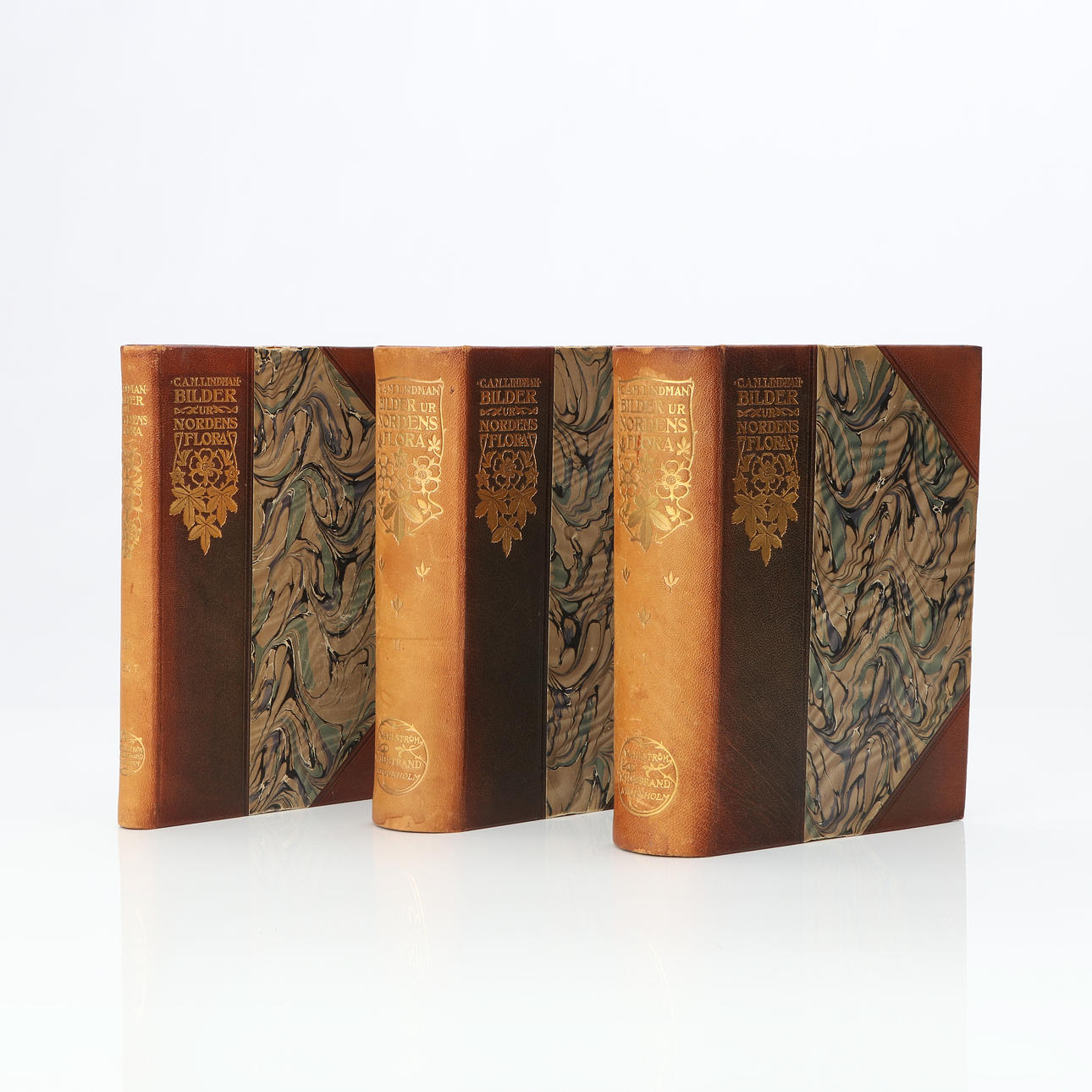 C.A.M. LINDMAN. PICTURES FROM THE FLORA OF THE NORTH, BANDS I-III ...