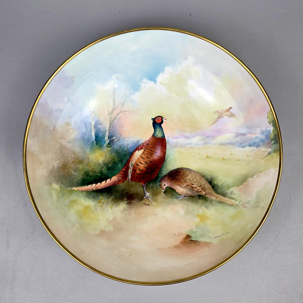 HAND PAINTED AND SIGNED MINTON BOWL. Asiatica - Ceramics & Porcelain ...
