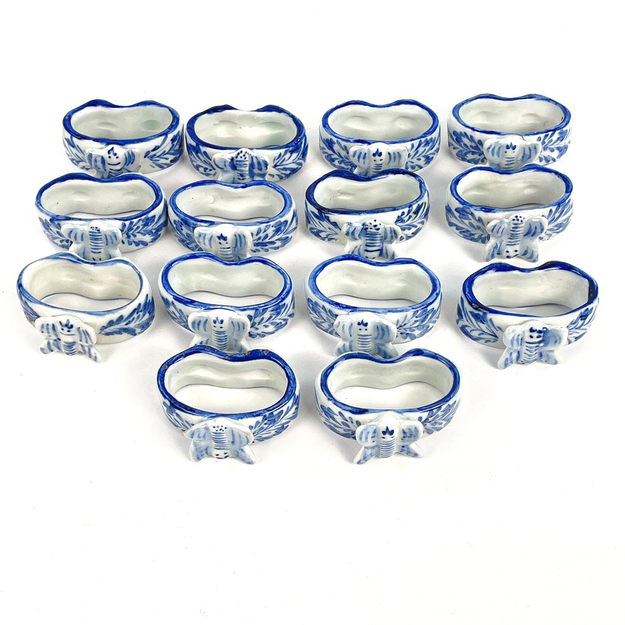 NAPKIN RINGS, porcelain, 14 pcs, hand painted. Ceramics & Porcelain ...