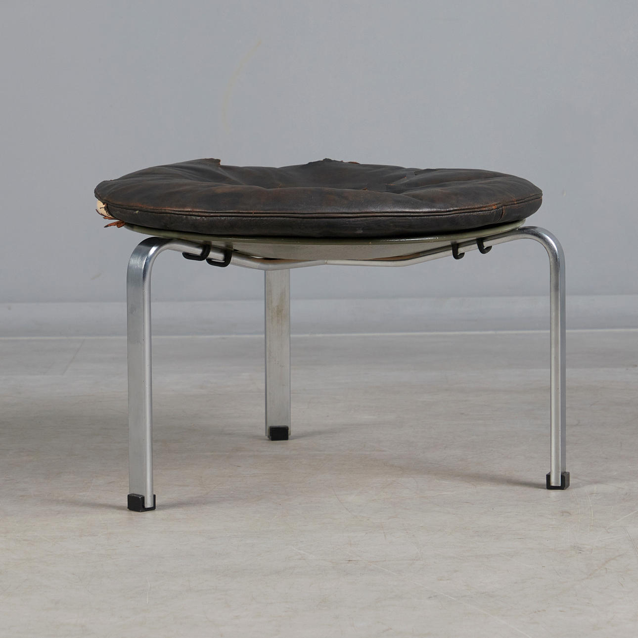 POUL KJÆRHOLM. for E. Kold Christensen, stool, model 'PK33', steel ...
