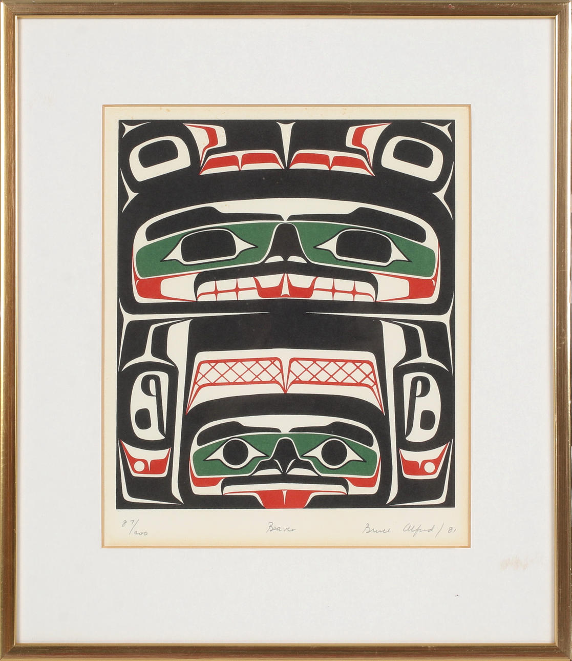 BRUCE ALFRED. ”Majava”, sarjakuvio, signeerattu ja numeroitu 87/200 ...