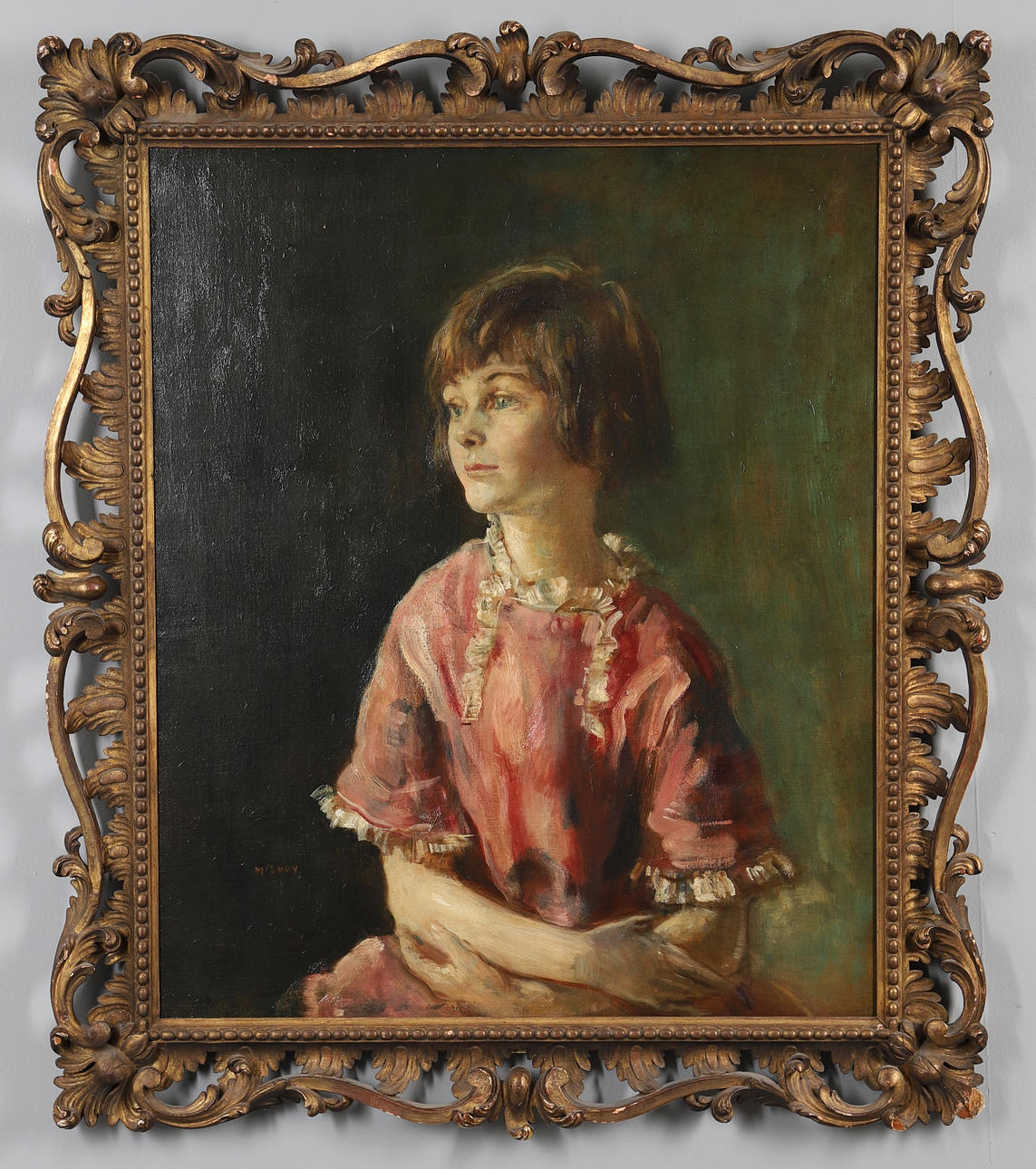 ARTHUR AMBROSE MCEVOY (1878-1927). PORTRAIT OF DENISE GREEN AS A YOUNG ...