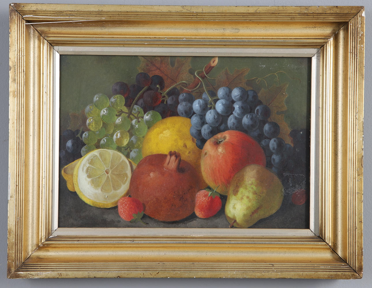 GEORGE CRISP (ACT.1870-1911). STILL LIFE OF SUMMER FRUIT. Art ...