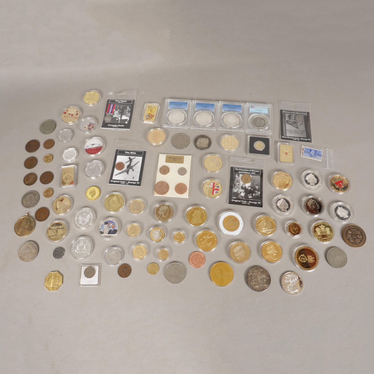 COLLECTION OF REPRODUCTIONS COINS. Coins, Medals & Stamps - Coins ...