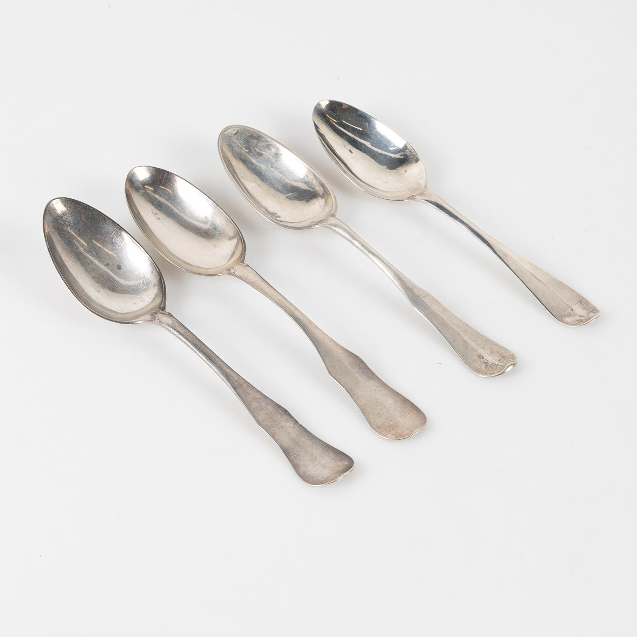 SKEDAR, SILVER, 4 st. 1700-tal. Bl.a Åkerblom, Marstrand. Silver ...