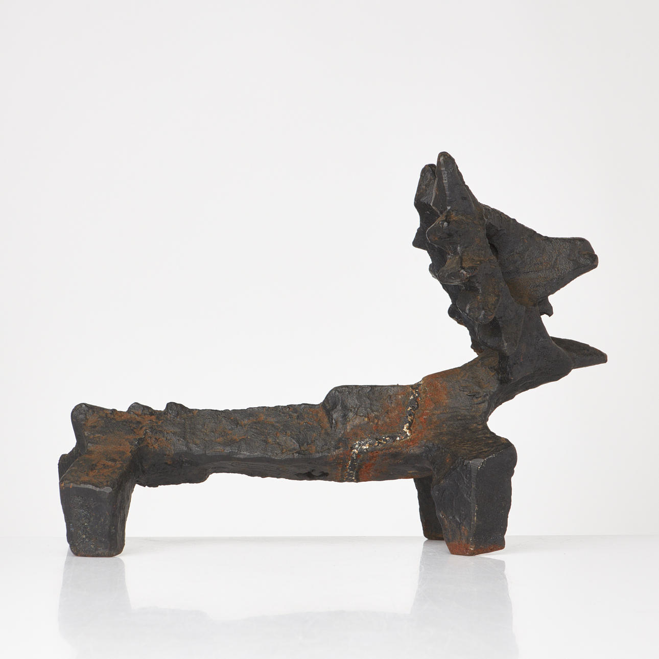 OLLE HERMANSSON. “The fox”, so-called fire dog, cast iron, marked ...