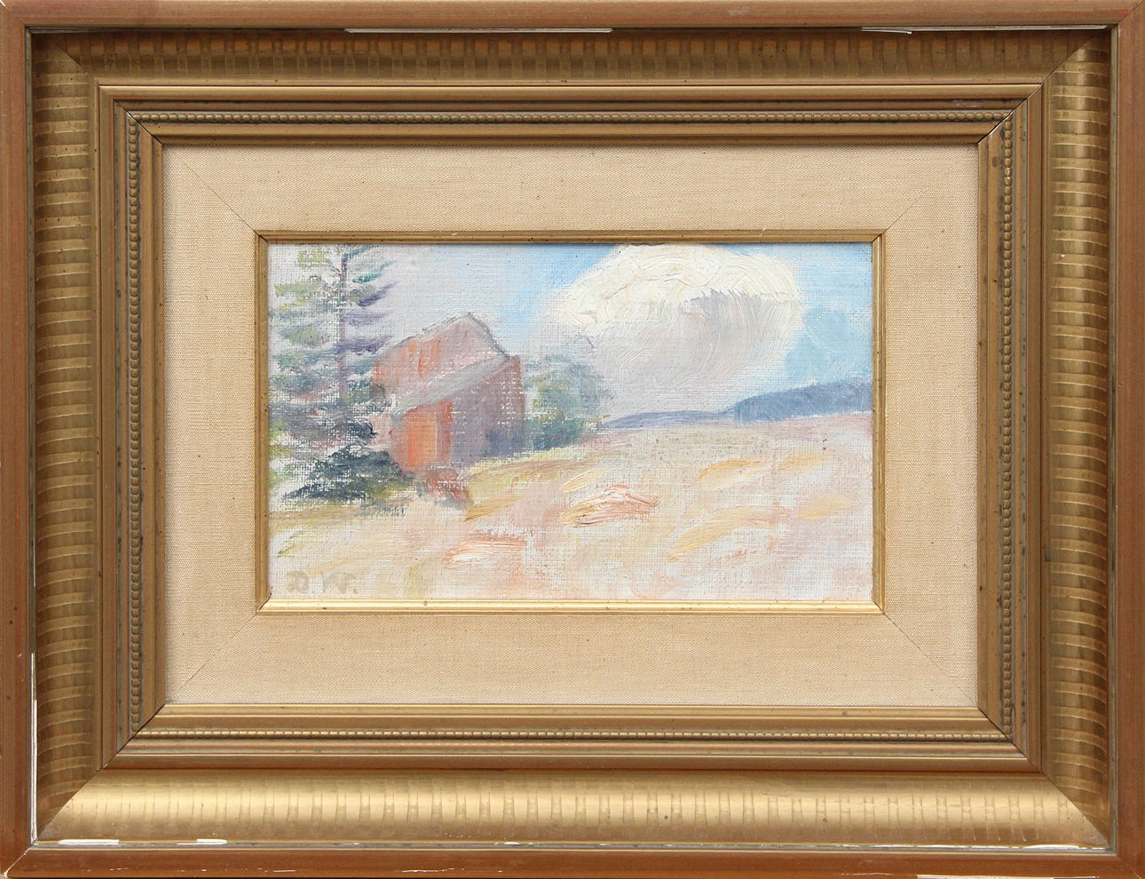 DAVID WALLIN. OLJA, på pannå, monogramsignerad. Konst - Måleri - Auctionet