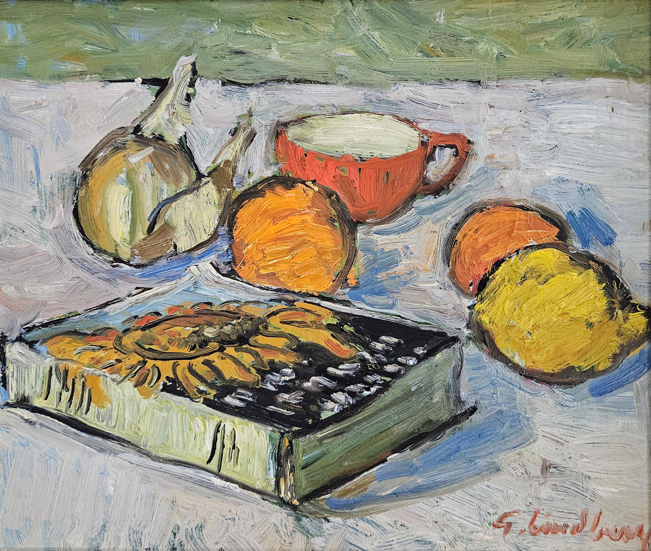 GUNNAR LINDBERG. Still Life. Oil on panel, signed G. Lindberg. Art ...