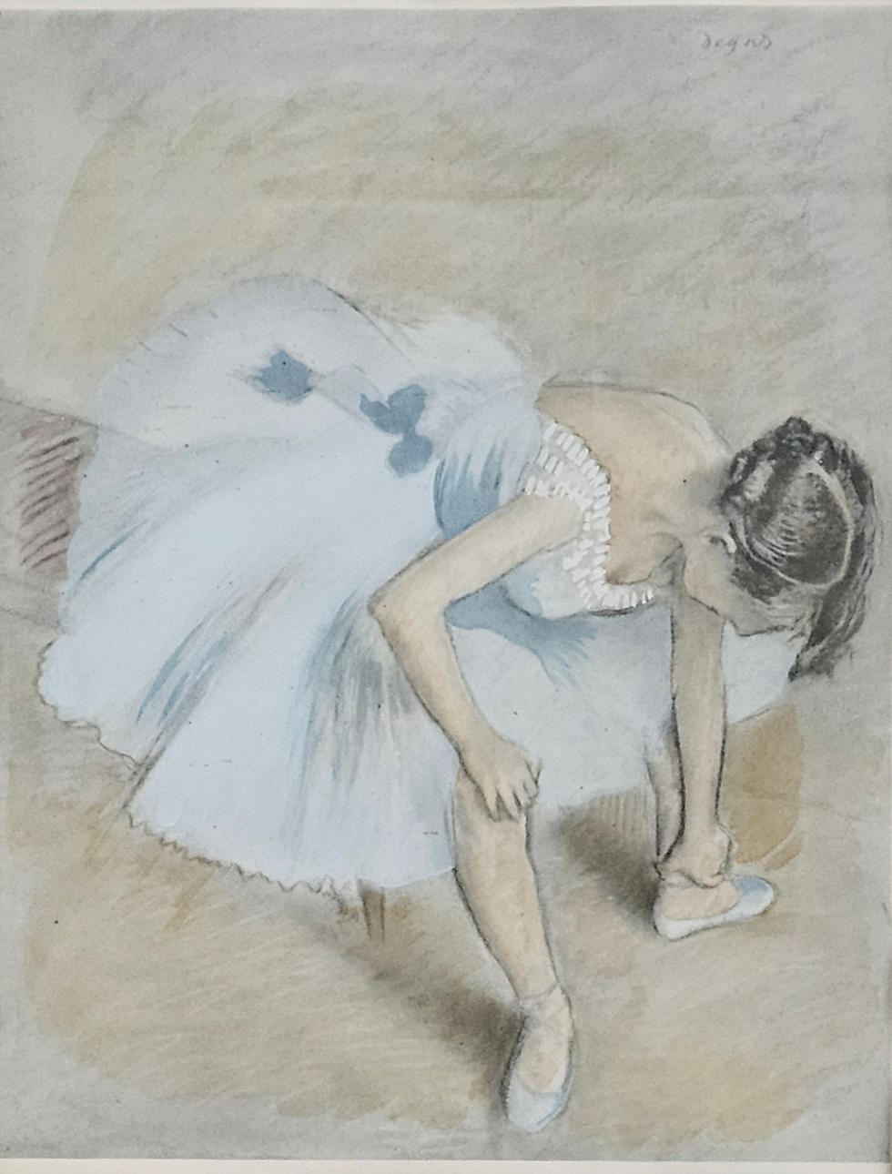 EDGAR DEGAS. Ballerina. Art print, signed in the print Degas. Art ...