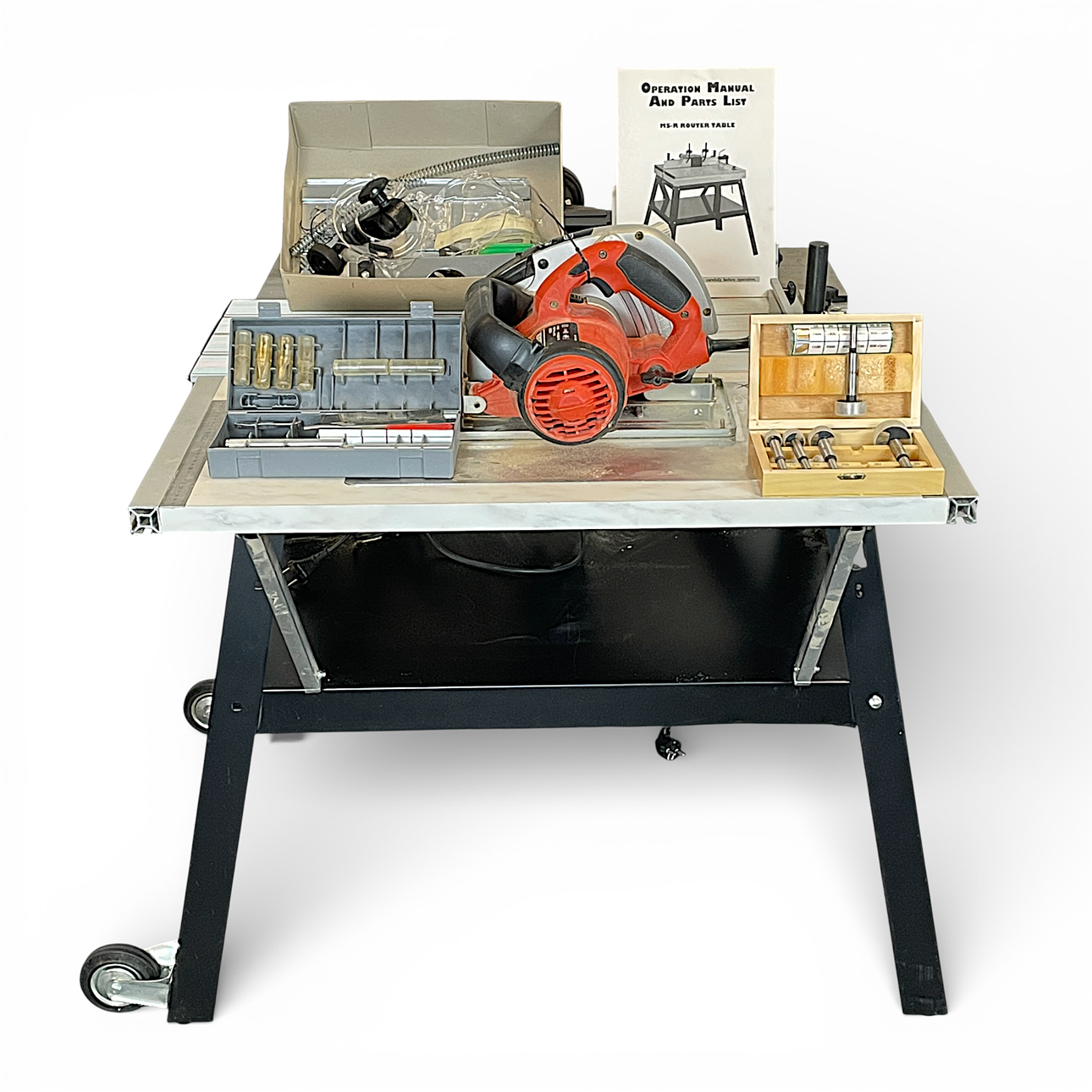 MILLING TABLE Upgrade Tools MS-R, on stand and CIRCULAR SAW Black ...