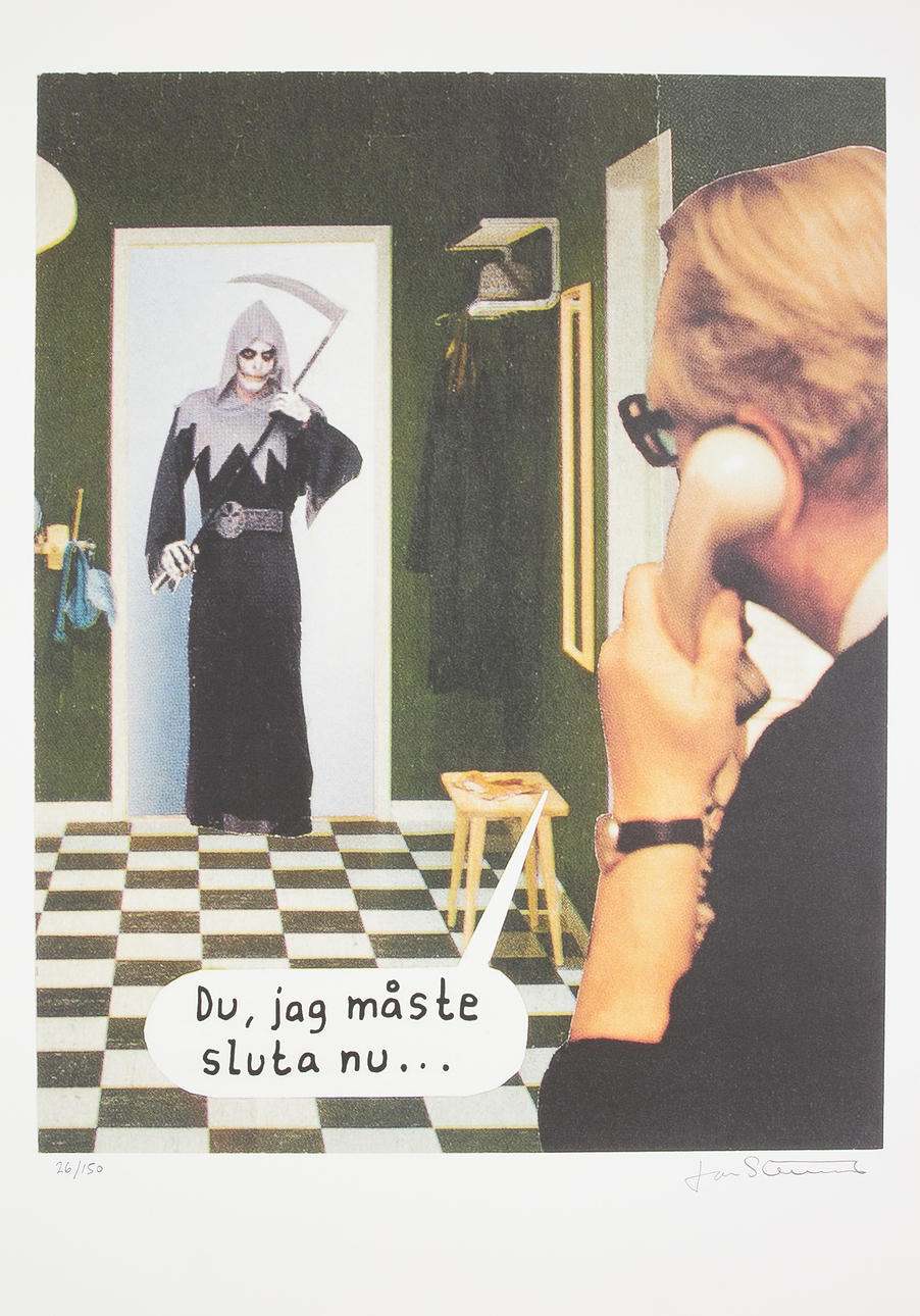 JAN STENMARK (BORN 1949). “You, I have to stop now... “, color offset ...