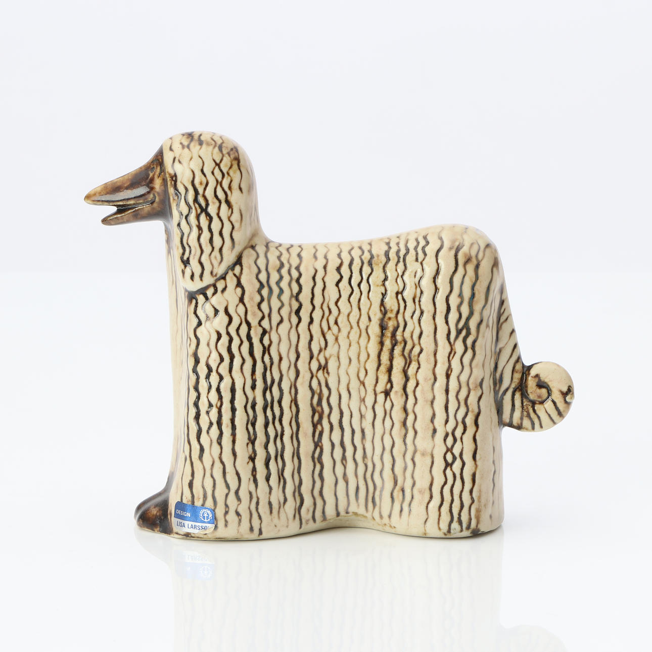 LISA LARSON. FIGURINES. Glazed stoneware. Afghan hound. Gustavsberg ...