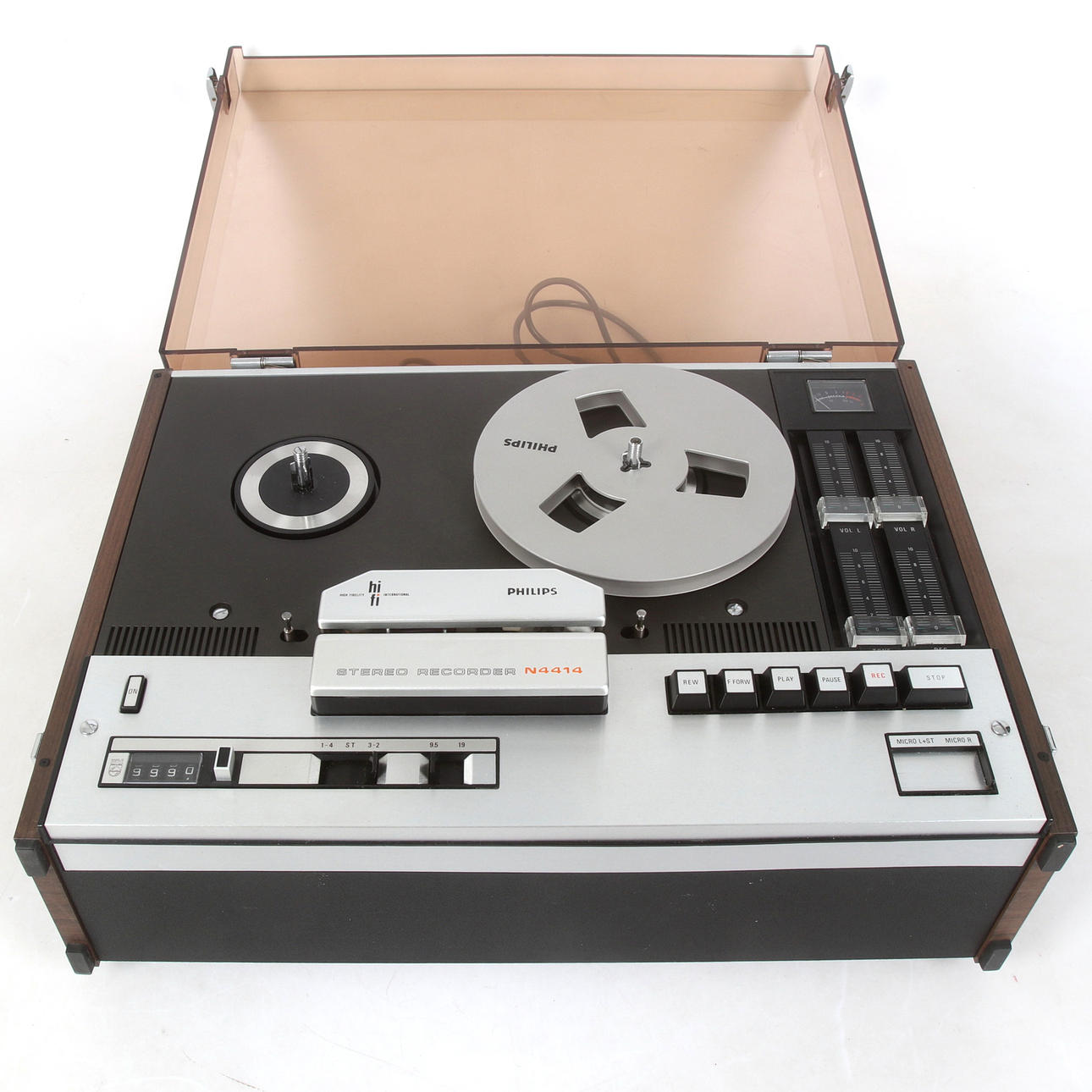 REEL TAPE RECORDER, Philips Stereo Recorder, N4414. Second half of the ...