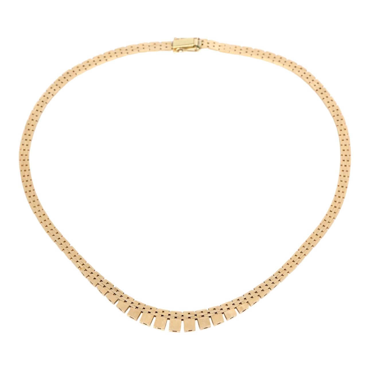 14K Gold Brick Necklace. Jewellery & Gemstones - Necklace - Auctionet