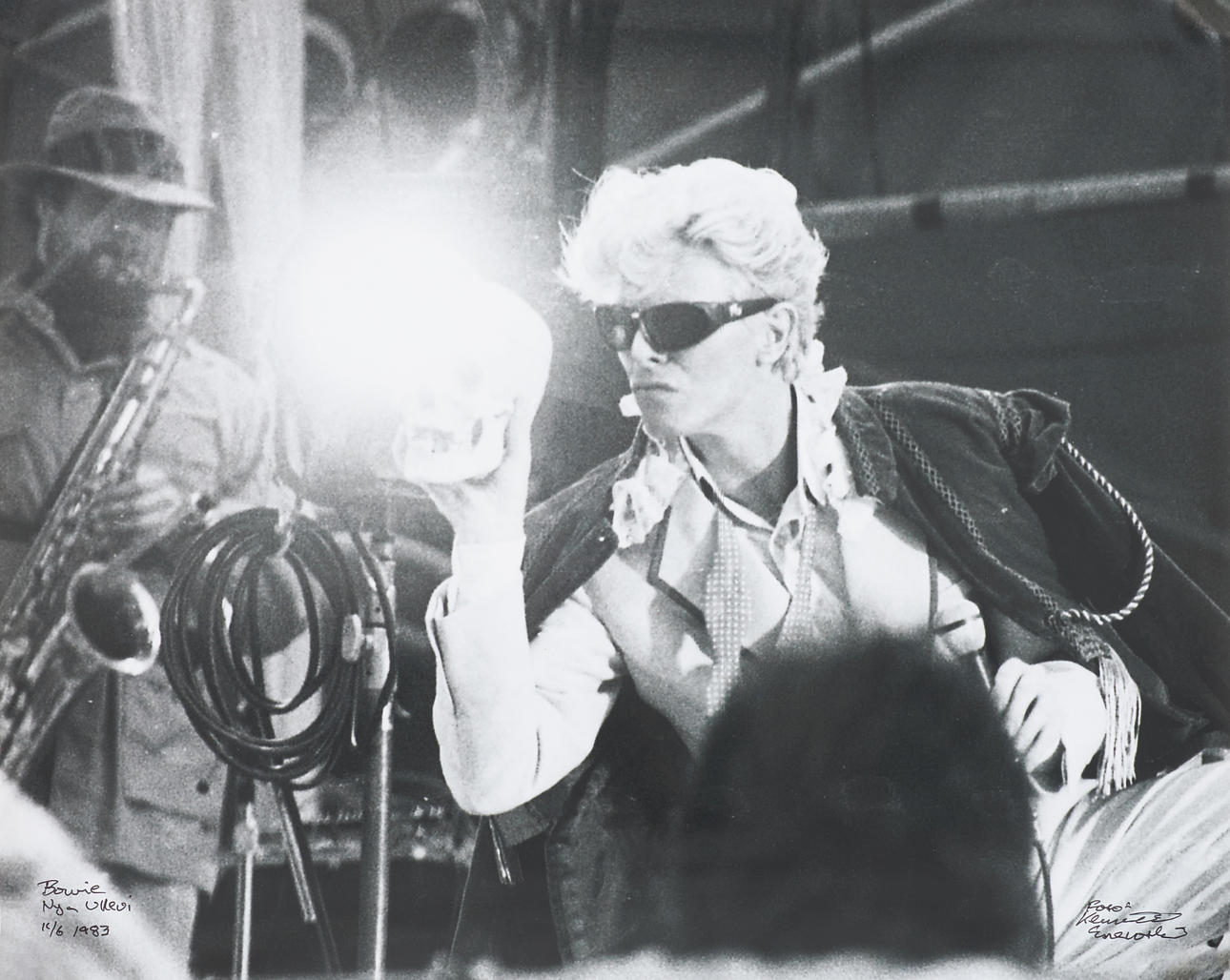 KENNETH ENEROTH. “David Bowie, Nya Ullevi 1983", photograph, signed and ...
