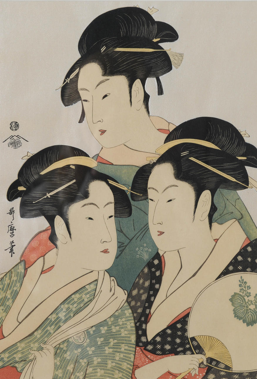 AFTER KITAGAWA UTAMARO. Woodcut, Japan. Art - Engravings & Prints ...