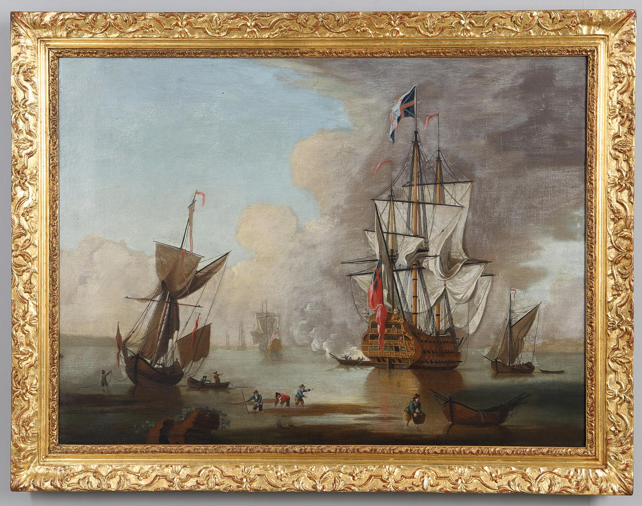 SCHOOL OF PETER MONAMY (1681-1749). ”GEORGE IIS ANKOMST TILL ENGLAND ...