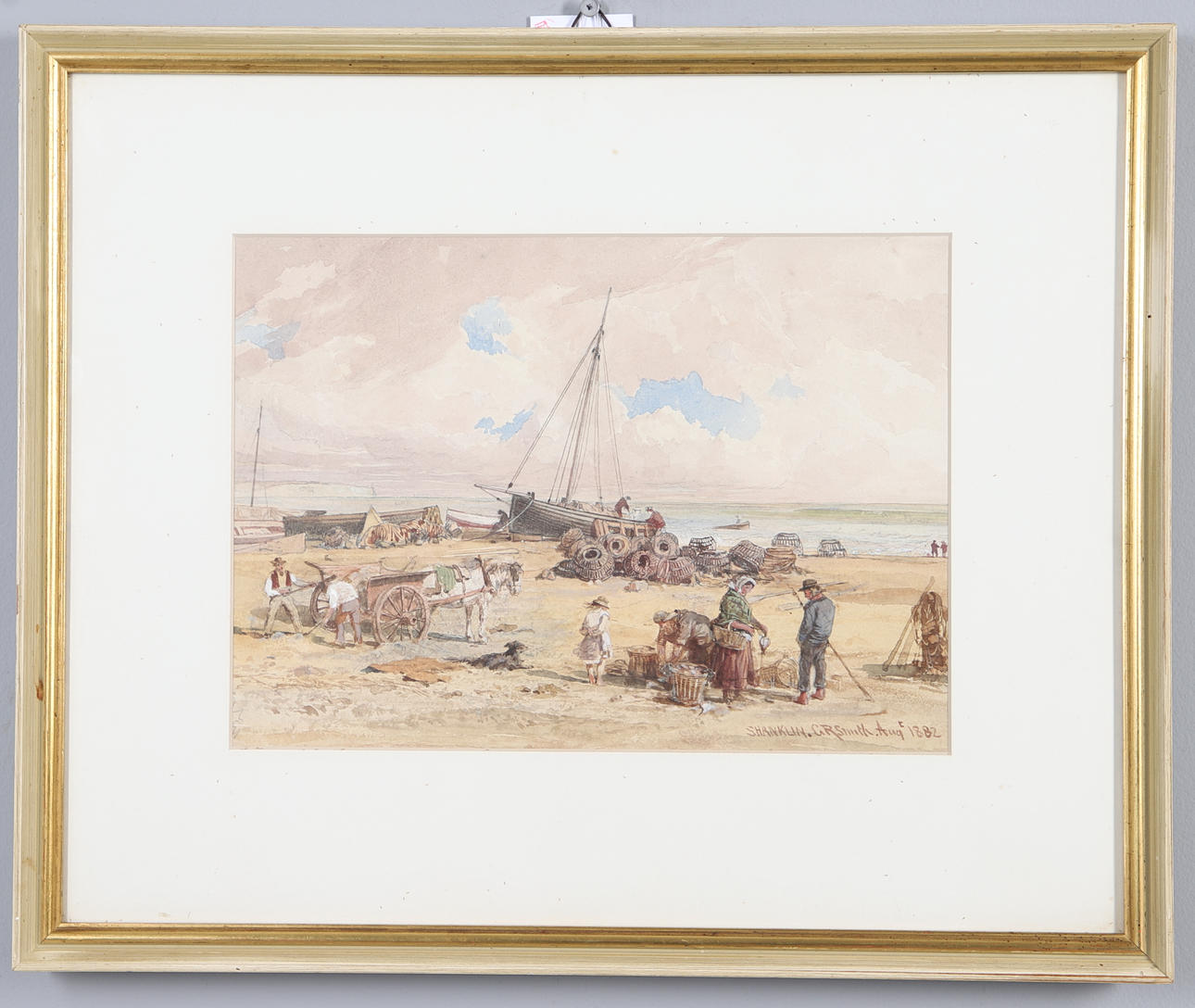 G* R* SMITH (BRITISH, FL.1847-1873). SHANKLIN, ISLE OF WIGHT. Art ...