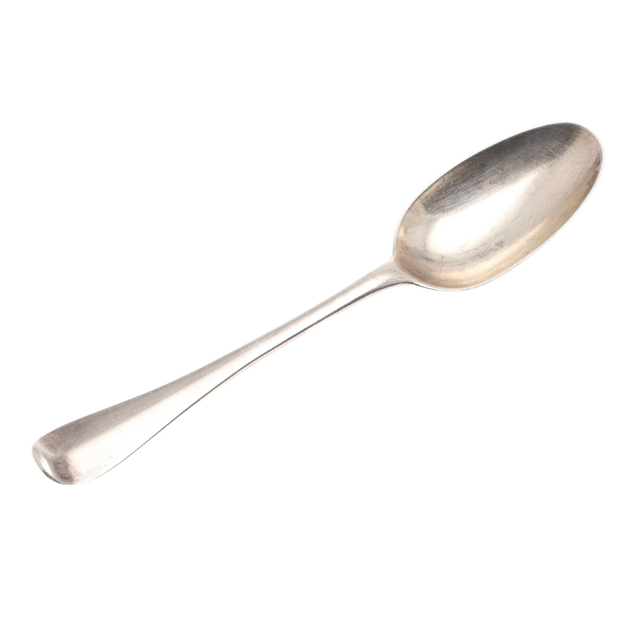 AN EARLY 18TH CENTURY SILVER SPOON WITH ENGRAVED CREST, EARL'S CORONET ...