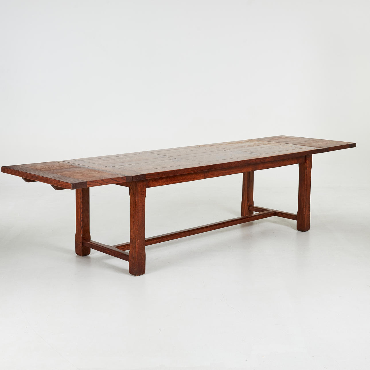 A French country-style dining table, rustic, oak, 1990/2000s. Furniture ...