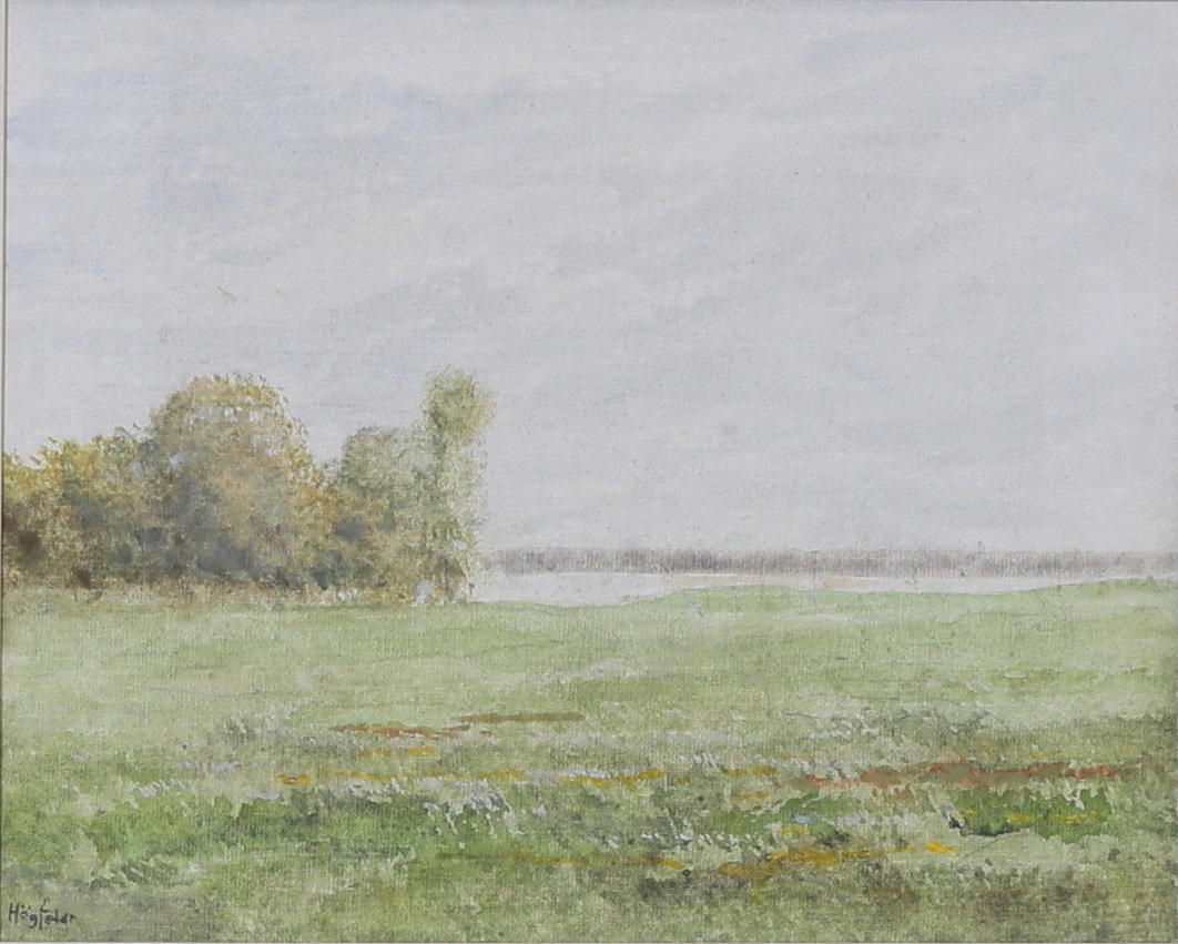 ROBERT HÖGFELDT (1894-1986). Landscape, oil on panel, signed. Art ...