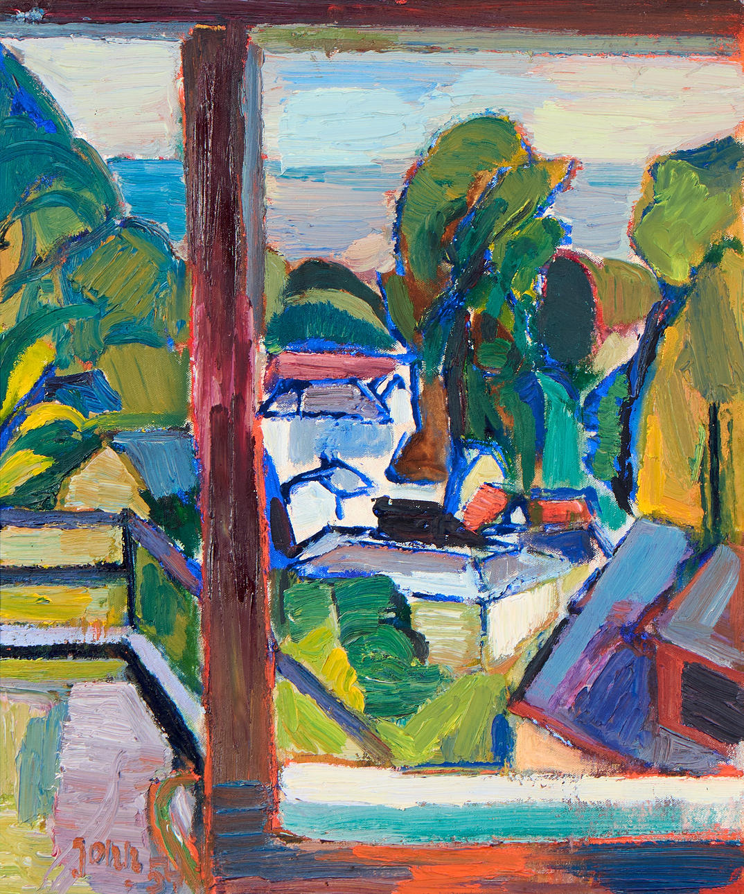 GUNNAR JONN. Oil on panel. Art - Paintings - Auctionet