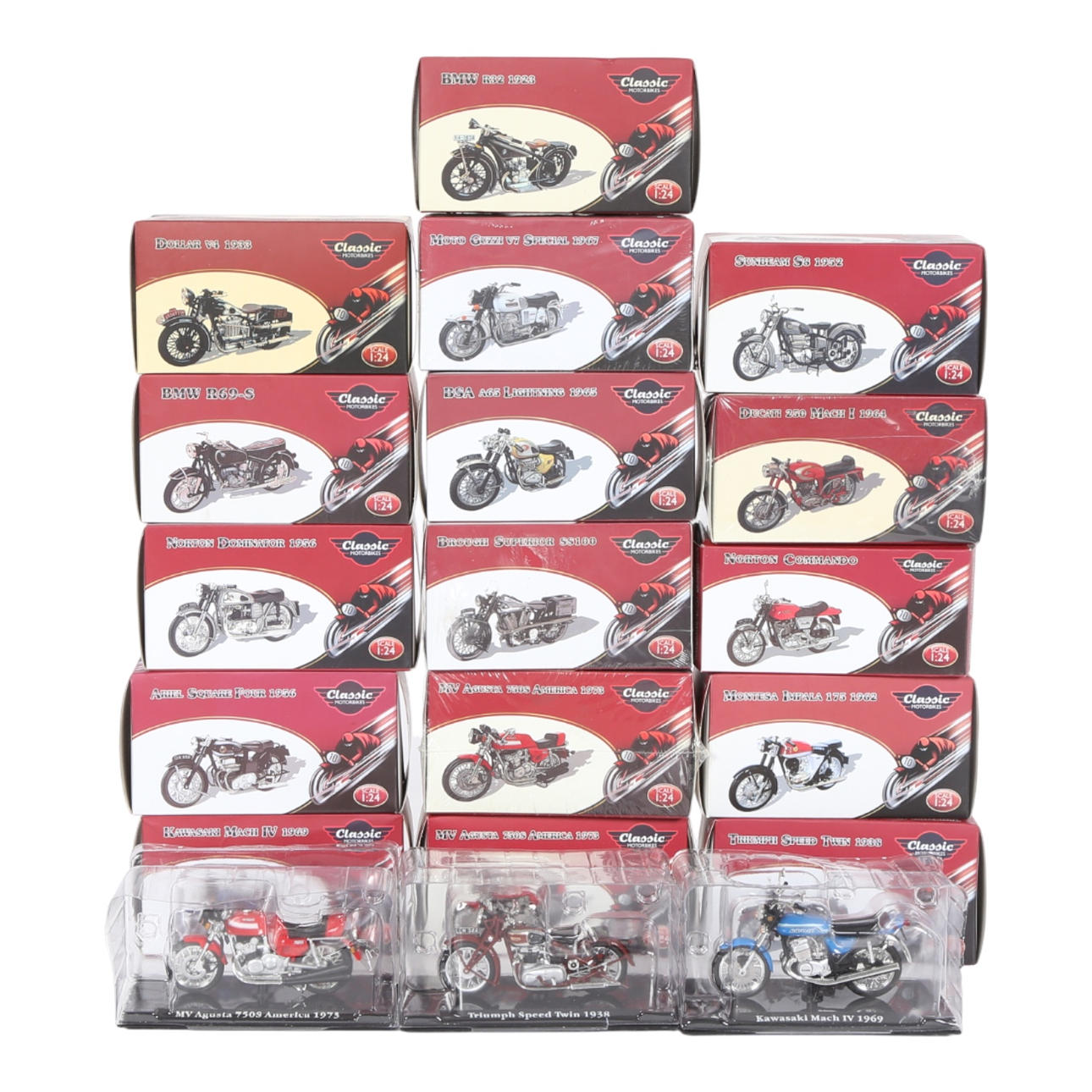 EDITION ATLAS. A collection of model motorcycles, “Classic Motorbikes ...