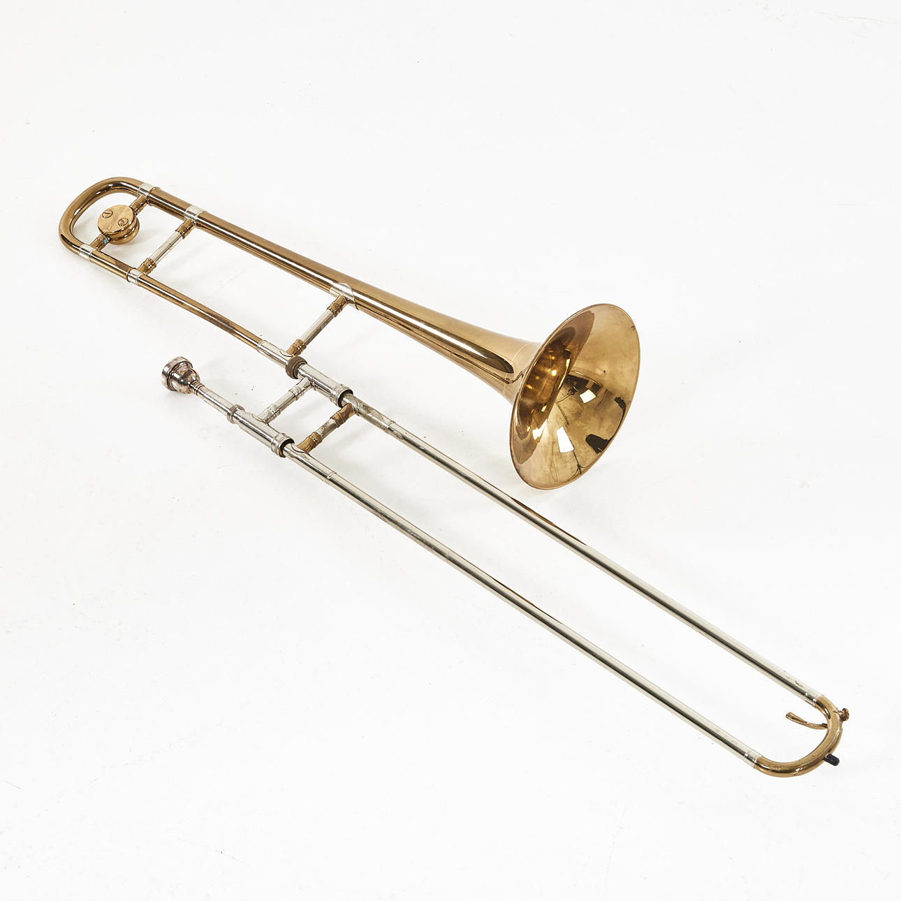 TROMBONE, Besson, “Academy”, brass, with original hard case, with extra ...