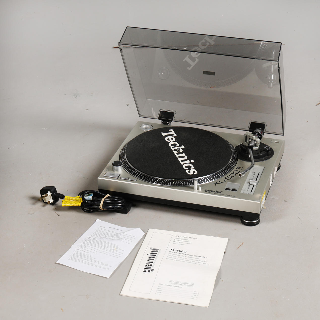 GEMINI XL500 II DIRECT DRIVE MANUAL TURNTABLE. Collectables - Audio ...