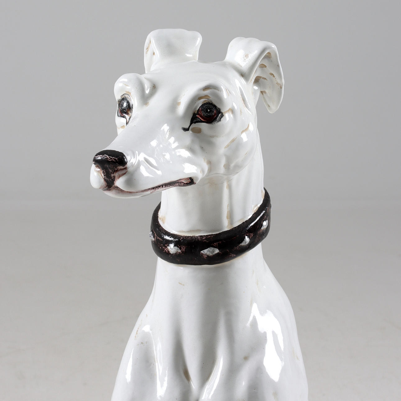 A ceramic Greyhound floor sculpture, second half of the 20th century ...