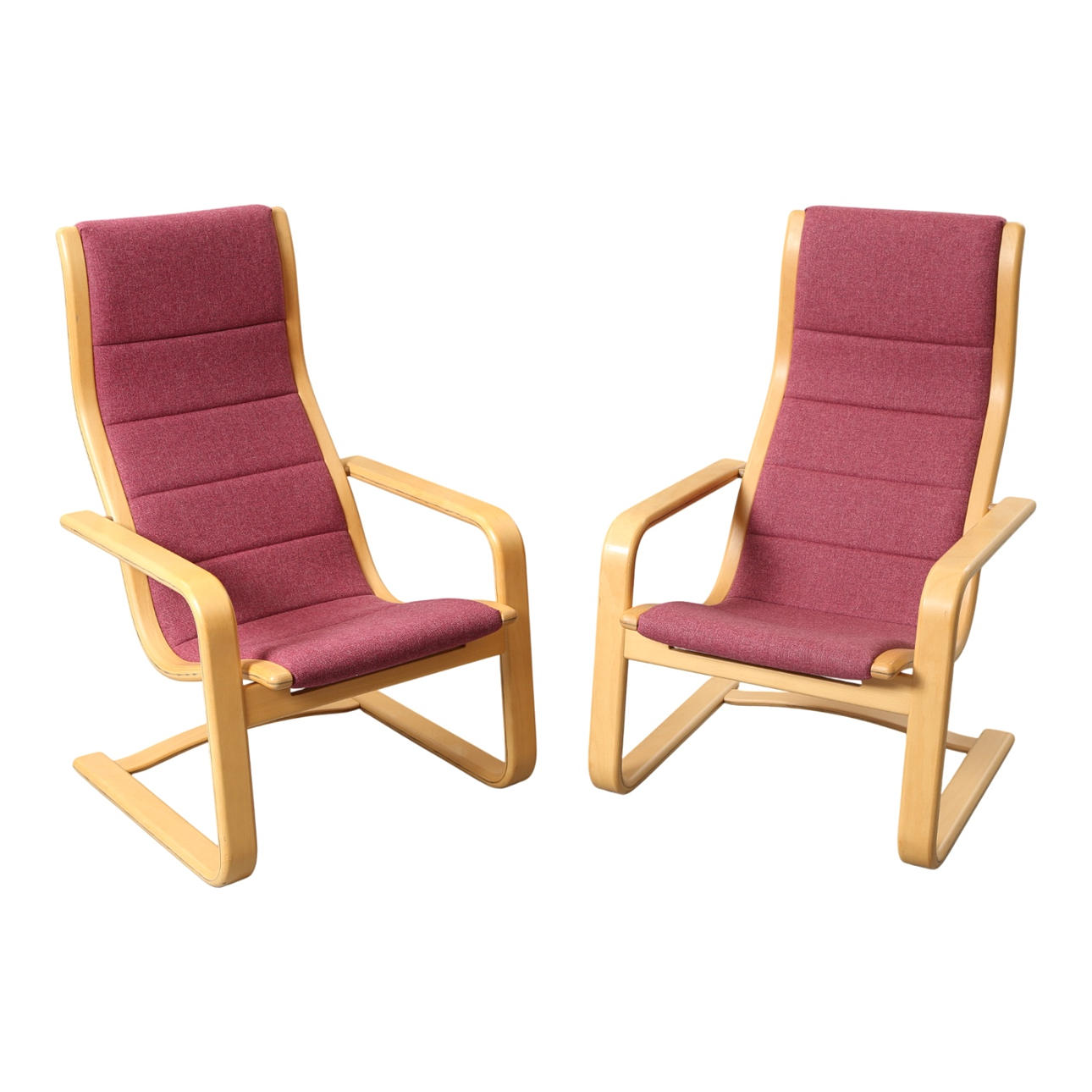 YNGVE EKSTRÖM. Swedese. A pair of “Lamello” armchairs (2). Furniture ...