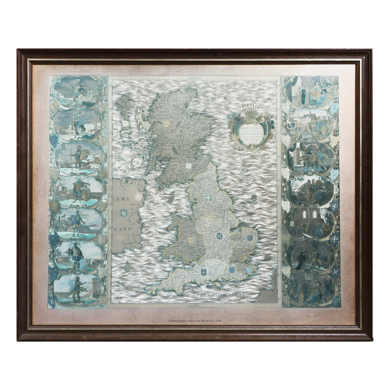 REPRODUCTION OF JOANNES JANSSONS MAP OF THE BRITISH ISLES 1646. Books ...