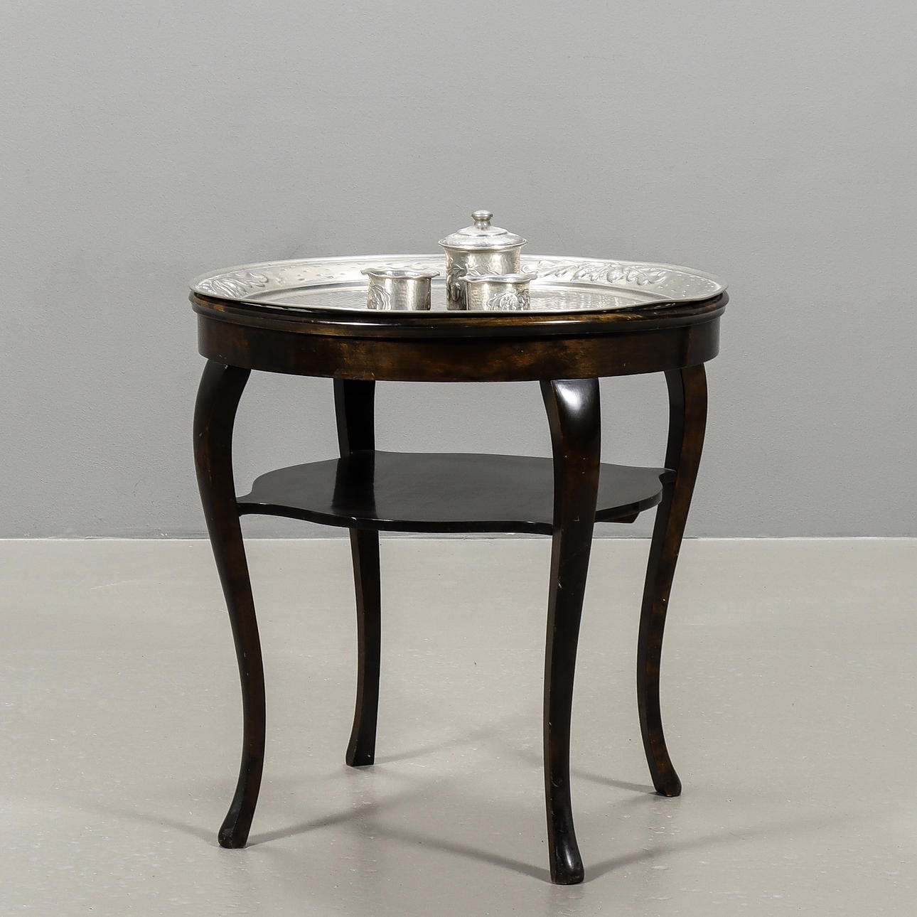 SMOKING TABLE Made of birch & pewter, 1930's. Furniture - Tables ...