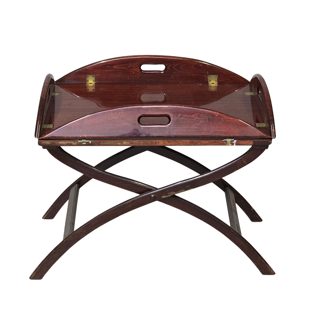 BUTLER TABLE/TRAY WITH FOLDING EASEL. Furniture - Coffee Tables - Auctionet