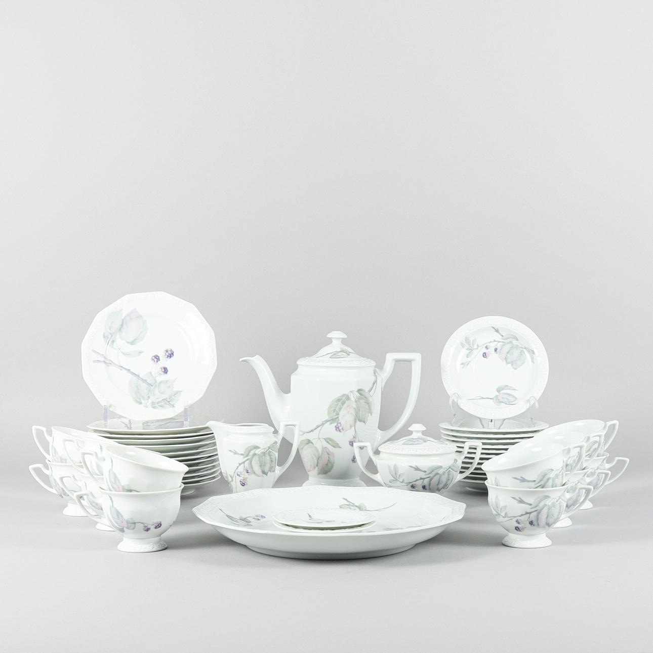 COFFEE SET Rosenthal, Classic Rose, Maria Blackberry. Ceramics ...