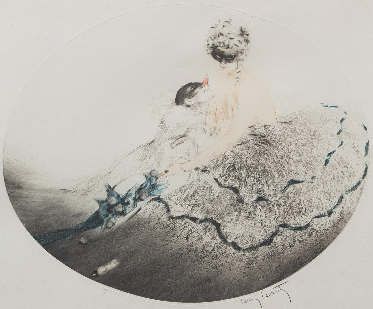 LOUIS ICART (FRANKRIKE 1888-1950). Carnival, etching no 77, signed. Art ...